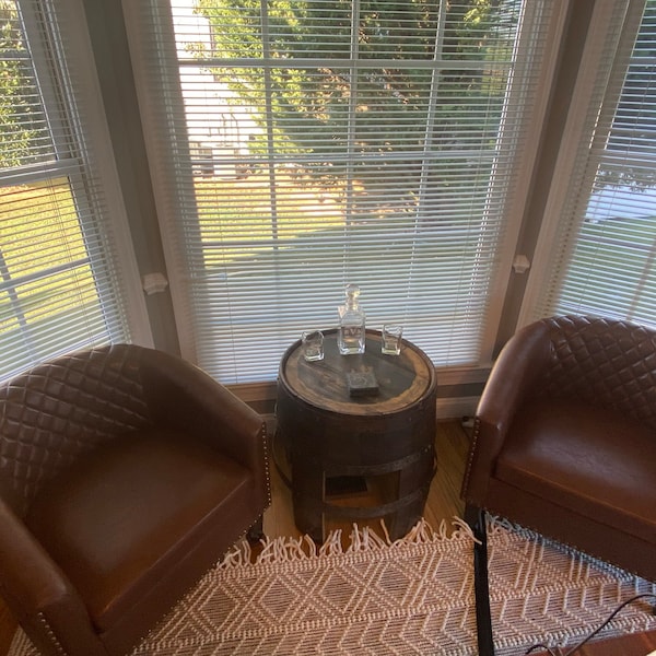 Repurposed Bourbon Barrel Coffee/end Table FREE SHIPPING Man Cave - Etsy