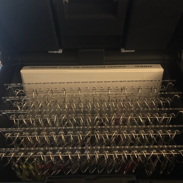 20 HOLE Hanging File Thread Organizer, 1/8" Thick Acrylic, for DMC ...