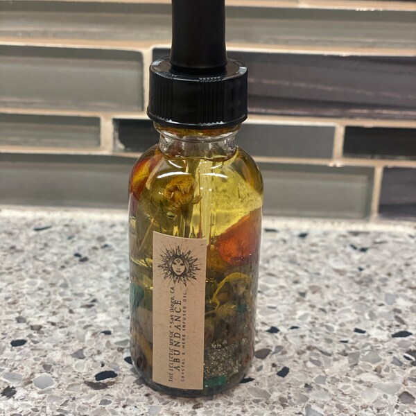 Abundance Botanical & Crystal Infused Oil- Manifest Abundance ...