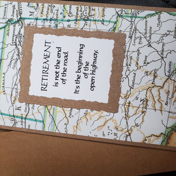 Retirement Journey Congratulations Card (U.S. Roadmap) - Etsy