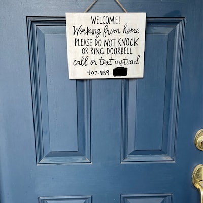 Working Do Not Disturb Sign, Work at Home Door Sign, Work at Home Mom ...