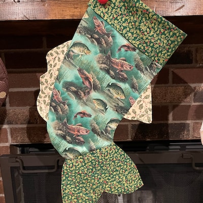 Sewing PATTERN Fish Tail Christmas Stocking PDF Tutorial Christmas - Etsy