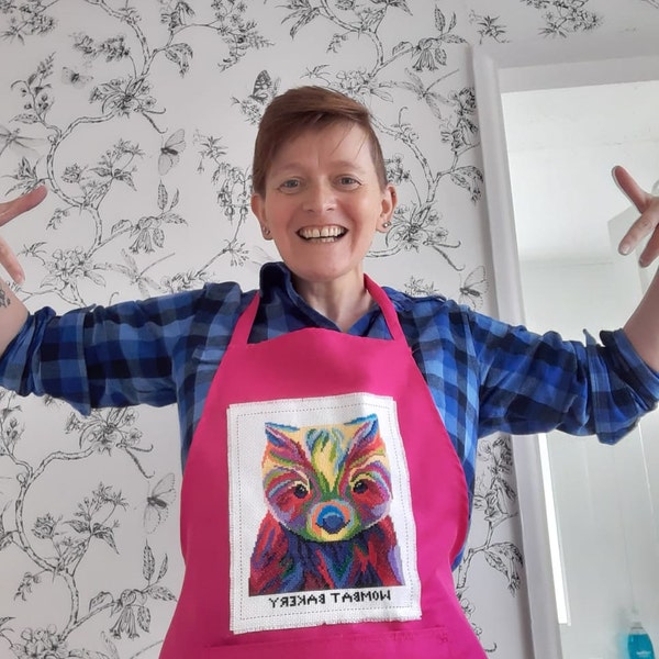 Colorful Wombat Cross Stitch Pattern Abstract Rainbow Wombat Australian ...