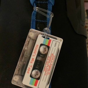Retro Cassette Personalized Luggage Tag, Unique Bag Tag, Custom Mix ...