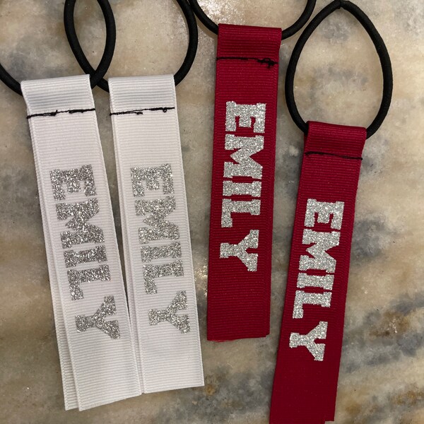 Pom Pom Tags Set of 2 Cheer Cheerleader Name Personalized Team Gift ...