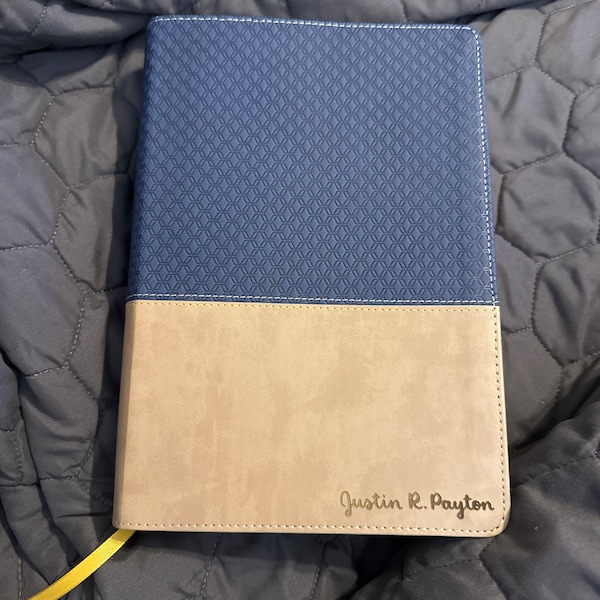 ESV Large Print Bible Full Size PERSONALIZED Brown Includes Custom ...
