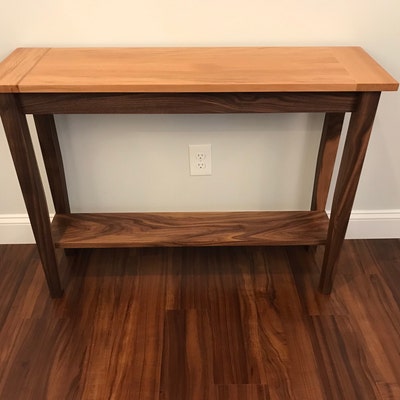 Curly Maple and Cherry Console Table Side Table Hall Table Sofa Table ...