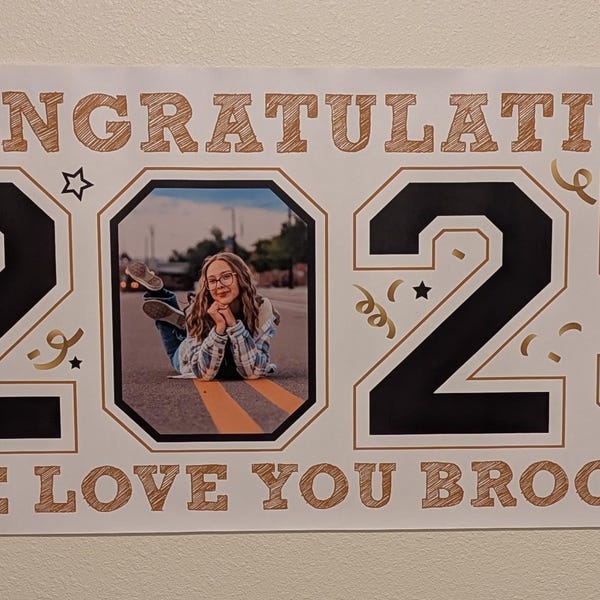 Personalized Graduation Banner - Graduation Party Decorations ...