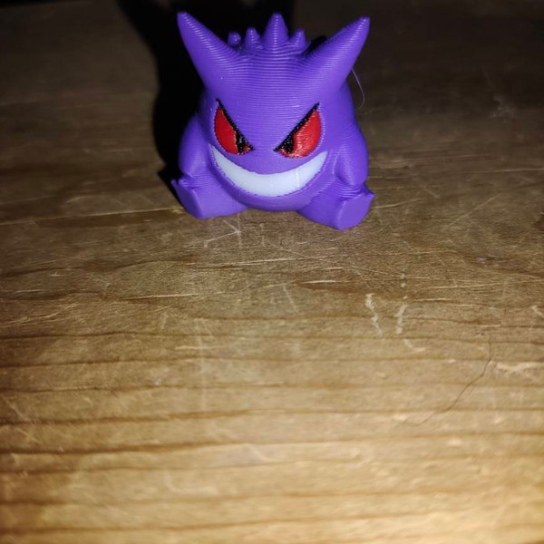 Gengar Minifigure Chibi Figurine, Desktop Buddy Kawaii Pokémon Charm ...