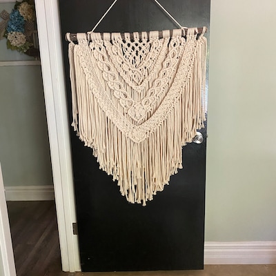 Large Macrame Pattern PDF With Photos, Beginner Macrame Wall Hanging ...