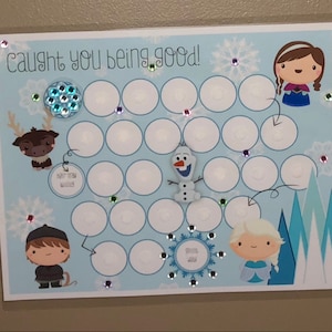 Kids Reward Chart Frozen Reward Chart Printable Instant Download ...