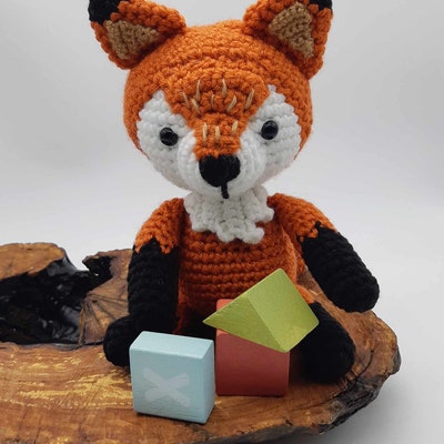 CROCHET PATTERN Lucy the Fox Crochet Amigurumi Stuffed Sitting - Etsy