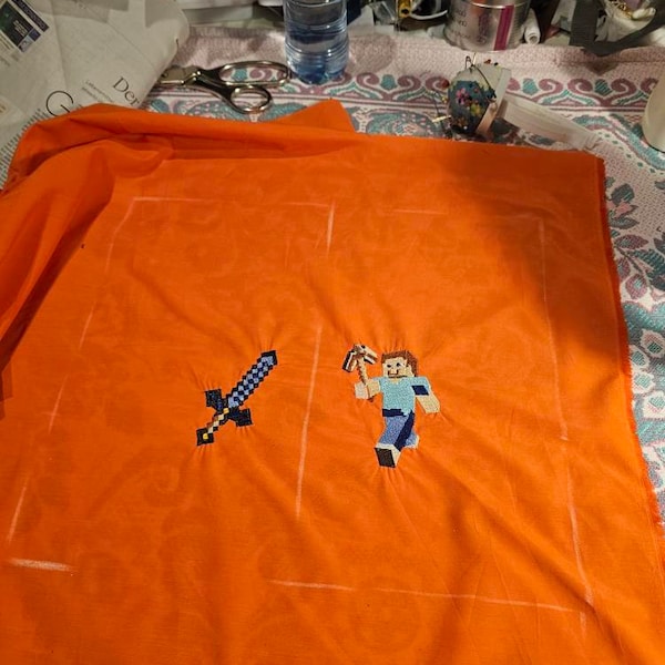 Enderman Video Game Embroidery Design - Etsy