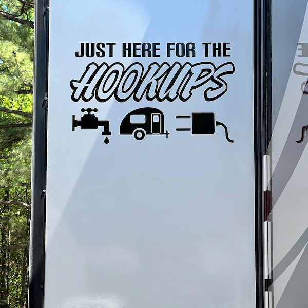 Funny RV Vinyl Sticker Decal Graphic | RV Slide Decal RV Door Decal ...