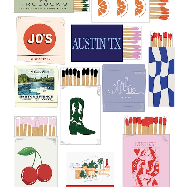 Personalized Matchbook Digital Print (11 or Less) - Etsy