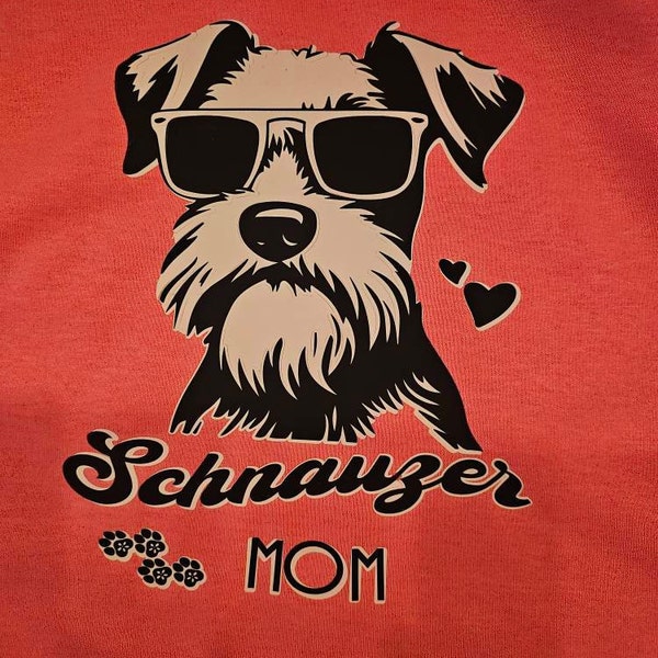 Miniature Schnauzer Svg, Schnauzer With Glasses Png, Schnauzer Ornament ...