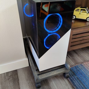 Vintage Aqua Gaming PC Case Stand for Desktop Computer Tower | Etsy