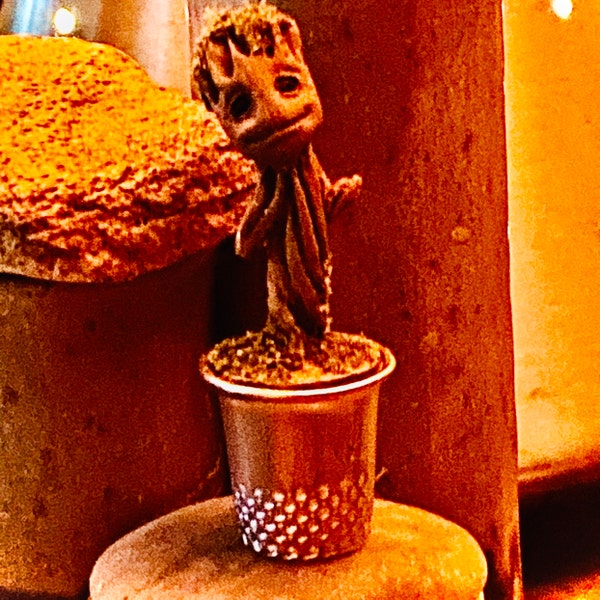 Baby Groot Figure Thimble Statue - Etsy