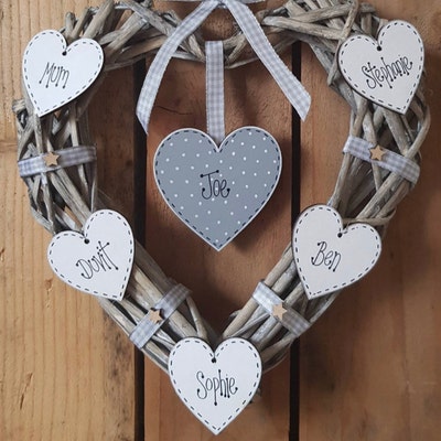 Valentine Heart Signs. Sending Love Personalised Plaque. - Etsy