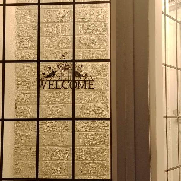 Welcome Home Sign, Metal Word Wall Art, Outdoor House Sign, Entryway ...