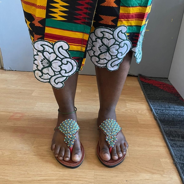 Women Sandals, Masai Sandals, African Sandals, Beaded Sandals, Women ...