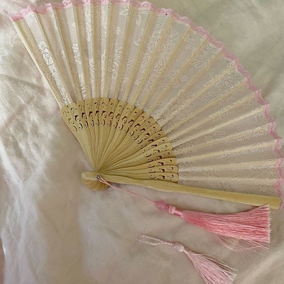 Cute Cat Bamboo Hand Fan Japanese Kawaii Handheld Folding - Etsy