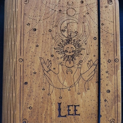 Custom Wooden Grimoire Journal-personalized Journal for Women-book of ...