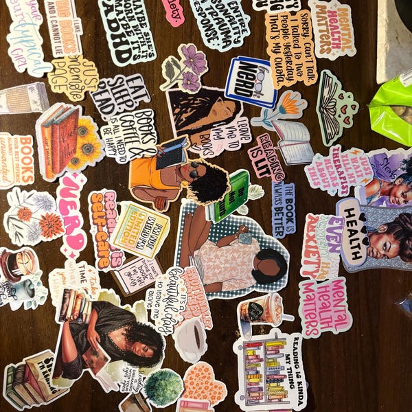 Watercolor Baddies - Black Girl Stickers - Handmade Stickers - Black ...