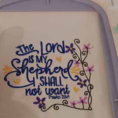 Christian Bible Verse Machine Embroidery Design, Spiritual Embroidery ...