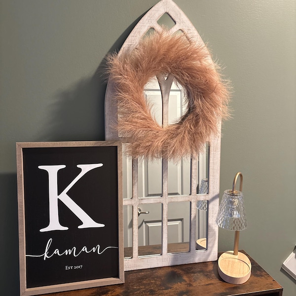 Personalized Family Name Sign, Custom Last Name Sign, Wedding Gift ...