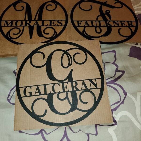 Last Name Metal Signs Personalized Metal Sign Custom Last Name Sign ...