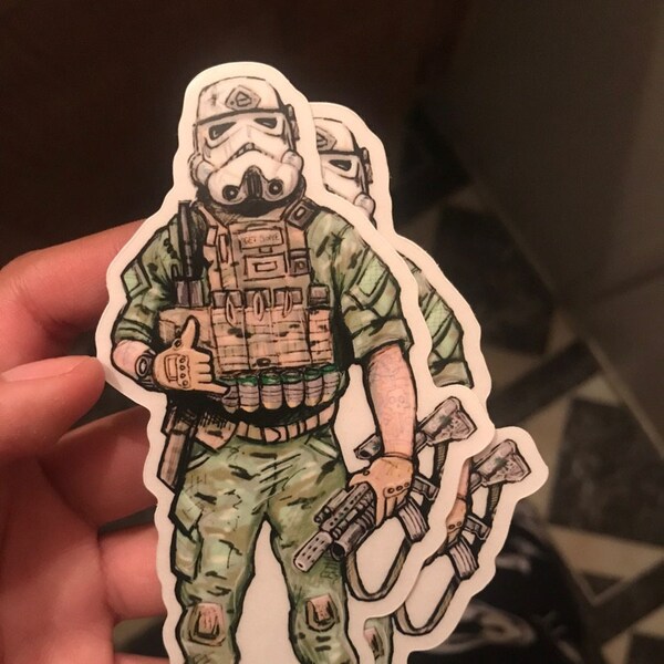 Trooper “up to No Good” Operator Sticker 1A - Etsy
