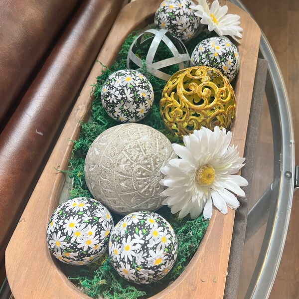 Rag Ball Bowl Fillers, Ladybug Fabric Bowl Fillers, Green Rag Balls ...