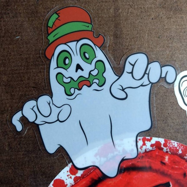 Retro Halloween Hooligan Hobo Ghost Sticker - Etsy