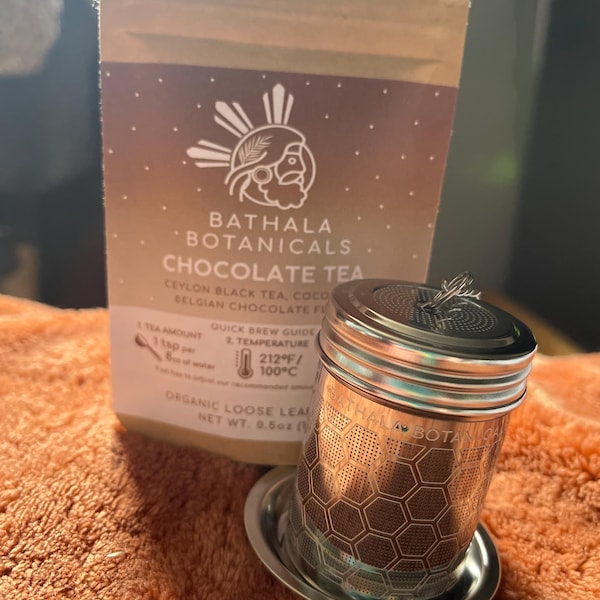 Bathala Botanicals Tea Strainer: Stainless Steel Loose Leaf Infuser ...