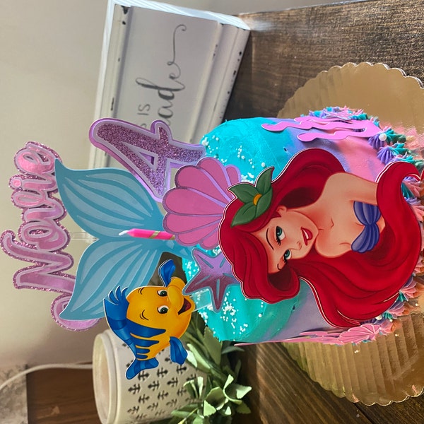 Mermaid Ariel Cake Topper - Etsy