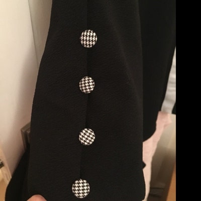 Sewing Buttons / Fabric Buttons Leaves 6 Large Fabric - Etsy