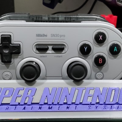 Super Nintendo SNES 8bitdo Pro SN30 SF30 Controller Display Stand 3D ...
