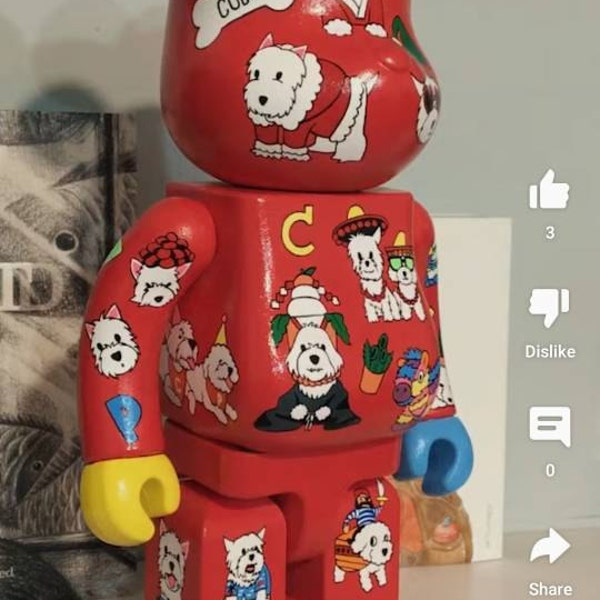 Personalized | Custom Bearbrick 1000% 70cm by Annatar | Luxury Gift for ...