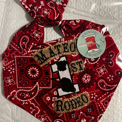 RODEO Back Number-personalized Cowboy-1st Birthday/rodeo - Etsy