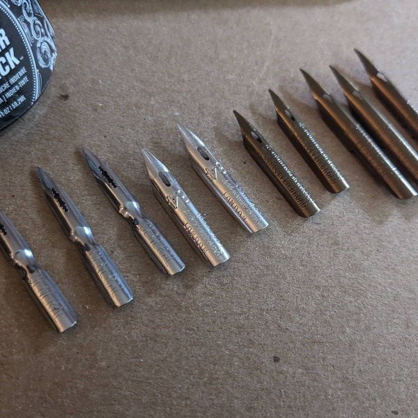 Leonardt Round Hand Square Cut Nibs No. 3, 3 1/2 & 4. Traditional ...