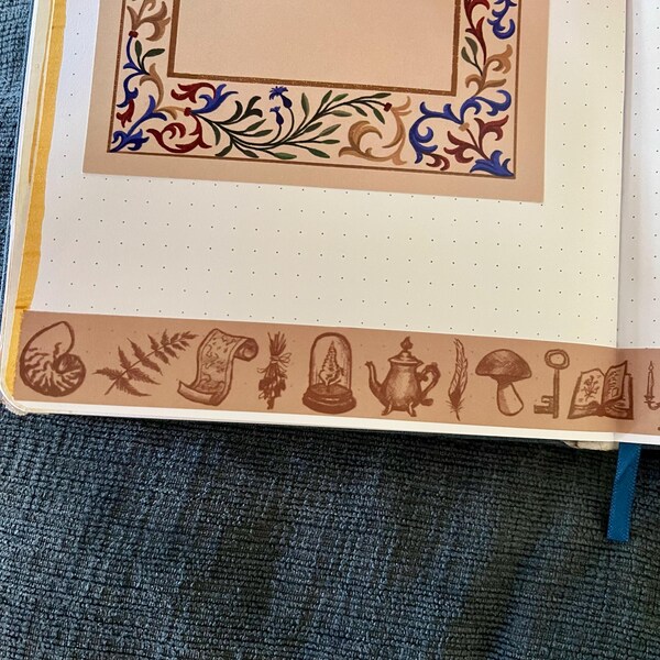 Medieval Weekly Planner Notepad, Illuminated Manuscript, Planner ...