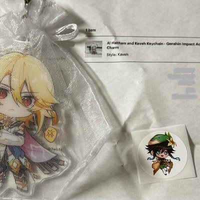Bennett and Razor Keychains Genshin Impact Arcylic Charms - Etsy
