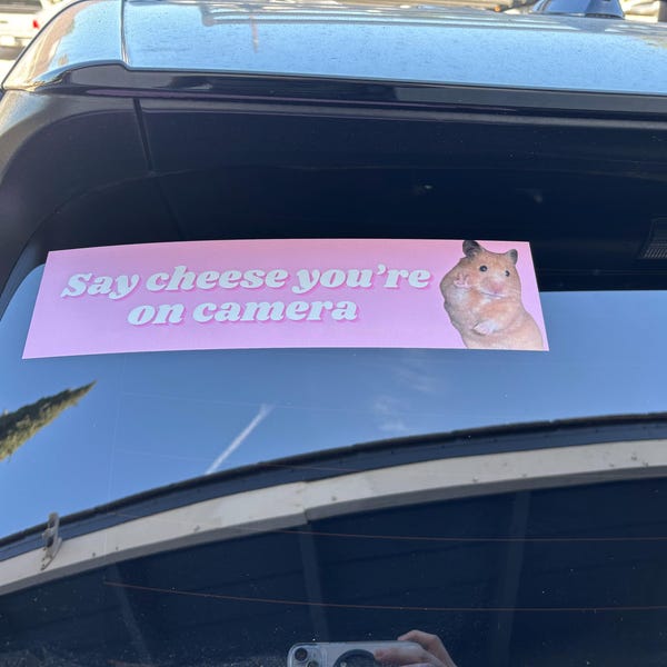Bestie Please Let Me Merge Car Bumper Sticker Magnet Funny Meme Tiktok ...
