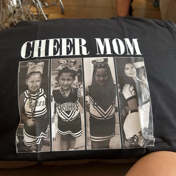 Custom Cheer Mom Photo T-shirt, Mother's Day Shirt, Cheer Hoodie, Cheer ...