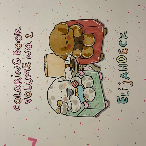 Coloring Book Vol.2 | Heavy Weight Cardstock - Etsy