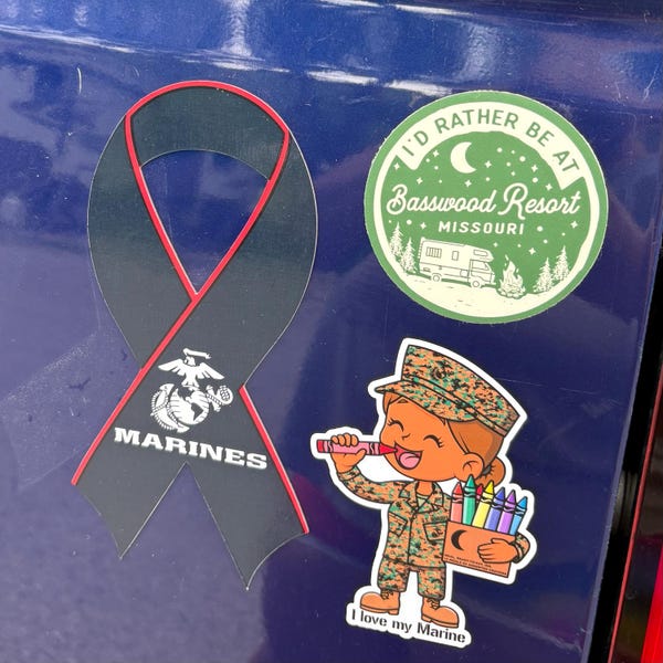 Marine Corps Enlisted Ranks Dress Vinyl Stickers, USMC Stickers ...