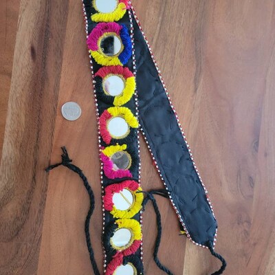 Beaded Kuchi Panel With Ties. headdress Boot Strap Choker. - Etsy