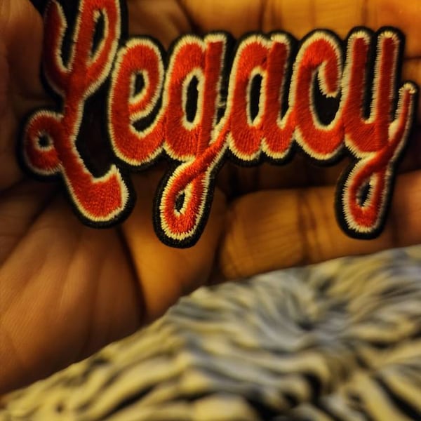 Legacy Patch- Iron on (red) - Etsy