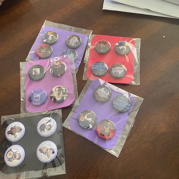 MF DOOM Set of Four 1 Inch Pins - Etsy